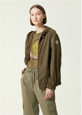 Moncler Kadın Haki Kapüşonlu Yağmurluk 0 US Moncler Kadın Haki Kapüşonlu Yağmurluk 0 US
