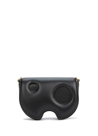 Off-White Kadın Siyah Deri Omuz Çantası EU