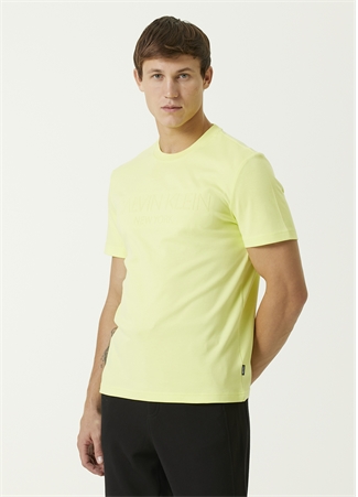 Calvin Klein Erkek Yeşil Logo Detaylı T-shirt L EU Calvin Klein Erkek Yeşil Logo Detaylı T-shirt L EU