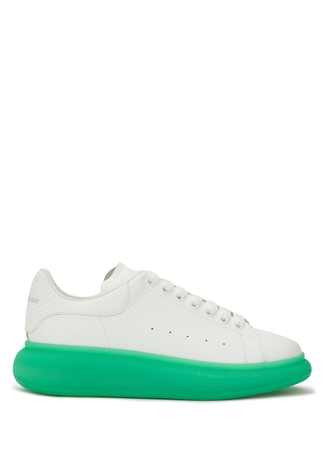 Alexander McQueen Erkek Oversize Beyaz Yeşil Deri Sneaker 40 EU Alexander McQueen Erkek Oversize Beyaz Yeşil Deri Sneaker 40 EU