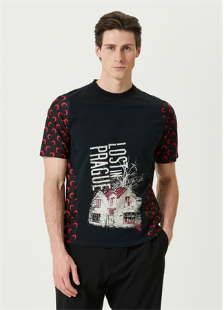 Marine Serre Erkek Siyah Ay Desenli Garnili Figür Detaylı T-shirt L Eu Marine Serre Erkek Siyah Ay Desenli Garnili Figür Detaylı T-shirt L Eu