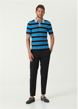 Dolce&Gabbana Erkek Lacivert Normal Bel Dar Paça Pantolon 50 IT Dolce&Gabbana Erkek Lacivert Normal Bel Dar Paça Pantolon 50 IT