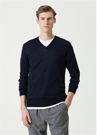 Beymen Collection Erkek Lacivert V Yaka Triko S EU Beymen Collection Erkek Lacivert V Yaka Triko S EU