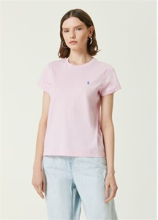 Polo Ralph Lauren Kadın Pembe Bisiklet Yaka T-shirt XS EU