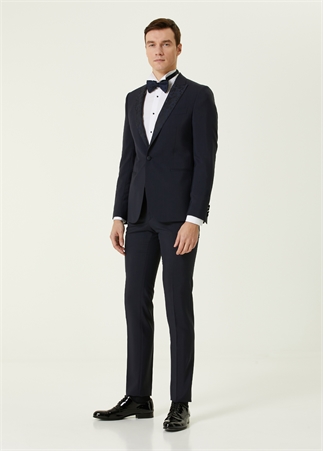 Palzileri Lab Erkek Lacivert Desen Detaylı Takım 46 IT