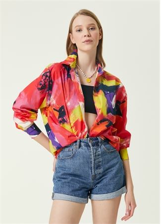 Beymen Club Kadın Pembe Dev Fırça Çiçekli Poplin Gömlek Xs Beymen Club Kadın Pembe Dev Fırça Çiçekli Poplin Gömlek Xs