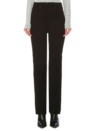 Rag&Bone Kadın Nina Siyah Yüksek Bel Bol Paça Jean Pantolon 23 US