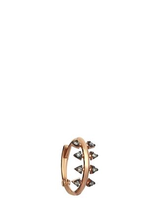 Kısmet by Milka Kadın Pırlantalı Altın Rengi Halka Küpe EU