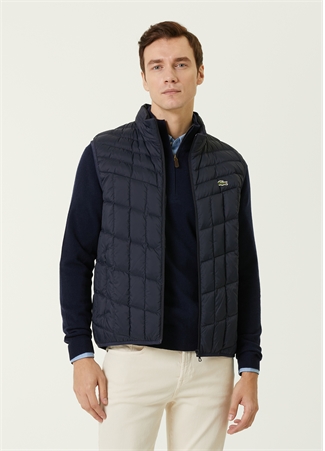 Lacoste Erkek Lacivert Kapüşonlu Kapitoneli Yelek S EU Lacoste Erkek Lacivert Kapüşonlu Kapitoneli Yelek S EU