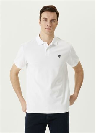 Timberland Erkek Basic Beyaz Polo Yaka T-shirt S EU
