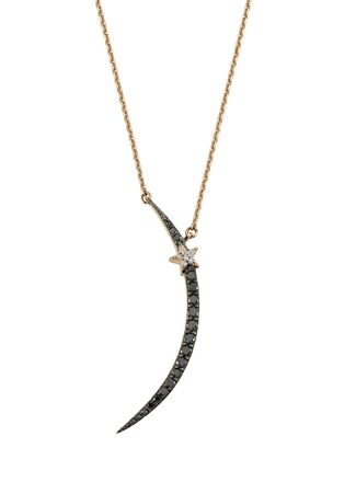 Bee Goddess Kadın Cresent Pırlantalı Altın Rengi Kolye Pembe EU