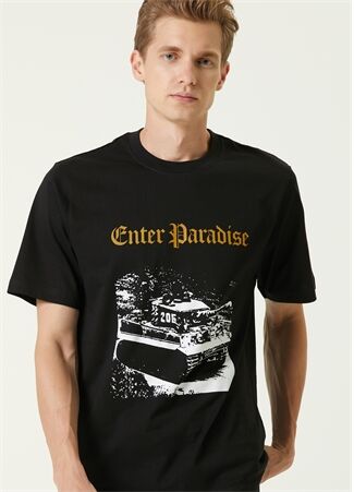 Wasted Erkek Enter Paradise Siyah Baskılı T-shirt S EU Wasted Erkek Enter Paradise Siyah Baskılı T-shirt S EU