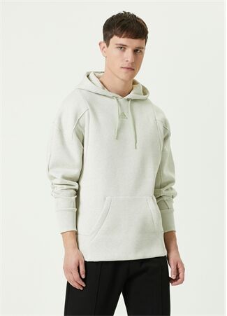 adidas Erkek Botan Yeşil Kapüşonlu Sweatshirt S EU