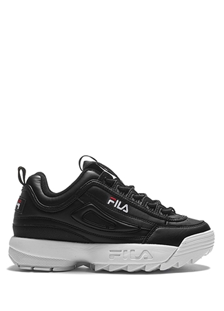 Fila Kadın Disruptor Siyah Logolu Sneaker Siyah 36 EU
