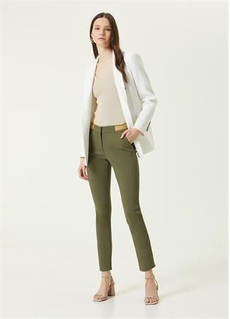 Network Kadın Slim Fit Haki Pantolon 34 EU Network Kadın Slim Fit Haki Pantolon 34 EU