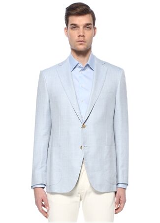 Pal Zileri Erkek Mavi Kelebek Yaka Ceket 50 IT