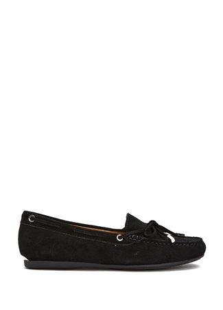 Michael Kors Kadın Siyah Bağcık Detaylı Keten Loafer 0 UK Michael Kors Kadın Siyah Bağcık Detaylı Keten Loafer 0 UK