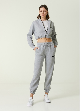 Fifty Pieces Kadın Boyfriend Gri Logolu Jogger Eşofman S EU