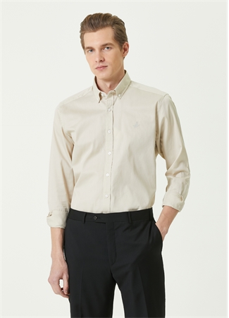 Beymen Club Erkek Comfort Fit Bej Gömlek Mavi S EU Beymen Club Erkek Comfort Fit Bej Gömlek Mavi S EU