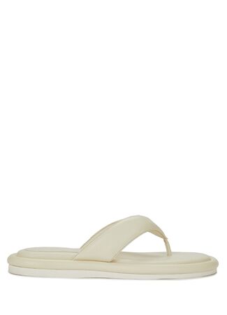 Gia Borghini Kadın Beyaz Deri Terlik 36 EU