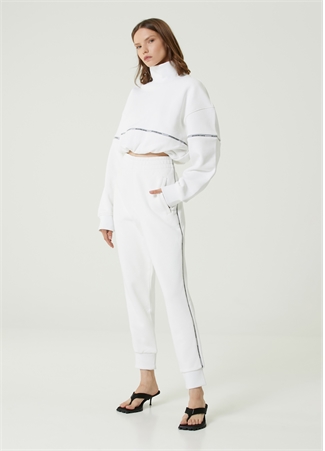T by Alexander Wang Kadın Beyaz Logo Bantlı Eşofman Altı S EU T by Alexander Wang Kadın Beyaz Logo Bantlı Eşofman Altı S EU