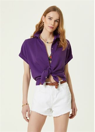 Network Kadın Gömlek Mor Xs Eu