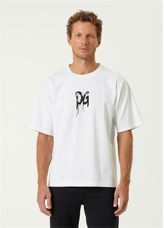 Dolce&Gabbana Erkek Beyaz Kontrast Logo Detaylı T-shirt 44 IT Dolce&Gabbana Erkek Beyaz Kontrast Logo Detaylı T-shirt 44 IT