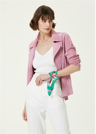Network Kadın Regular Fit Toz Pembe Süet Mont S EU Network Kadın Regular Fit Toz Pembe Süet Mont S EU