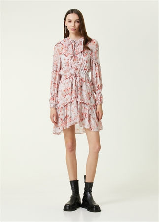 Allsaints Kadın Ava Pembe Çiçekli Fırfırlı Mini Elbise 4 Uk Allsaints Kadın Ava Pembe Çiçekli Fırfırlı Mini Elbise 4 Uk