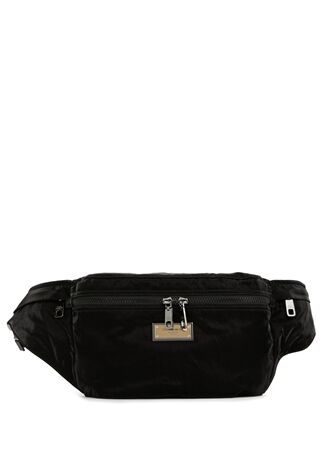 Dolce&Gabbana Erkek Siyah Logolu Bel Çantası EU