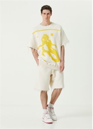 Msgm Erkek Şort Bej Xs Eu