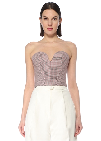 Philosophy di Lorenzo Serafini Kadın Taylor Kırmızı Kalp Yaka Kazayağı Desenli Bluz 42 IT Philosophy di Lorenzo Serafini Kadın Taylor Kırmızı Kalp Yaka Kazayağı Desenli Bluz 42 IT