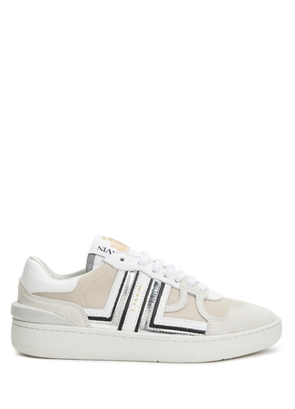 Lanvin Kadın Krem Logolu Deri Sneaker 36 Eu Lanvin Kadın Krem Logolu Deri Sneaker 36 Eu