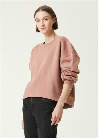 Allsaints Kadın Pembe Bisiklet Yaka Sweatshirt XS EU