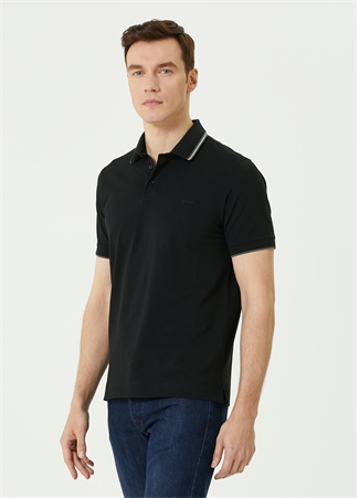 Z Zegna Erkek Siyah Polo Yaka Logolu T-shirt Xxxl It Z Zegna Erkek Siyah Polo Yaka Logolu T-shirt Xxxl It