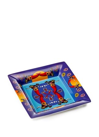 Lamart Mediterrano Colorblocked Porselen Tabak Çok Renkli