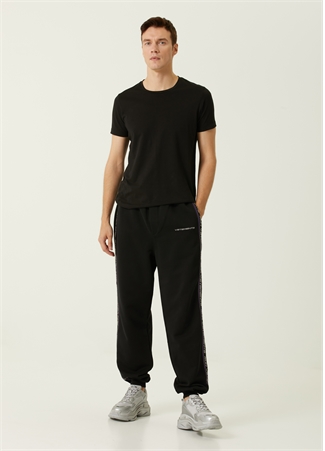 VETEMENTS Erkek Siyah Logo Bantlı Eşofman Altı S EU VETEMENTS Erkek Siyah Logo Bantlı Eşofman Altı S EU
