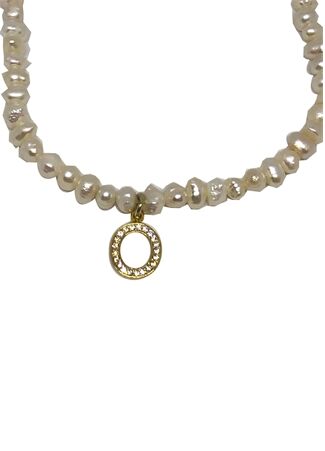 Linya Jewellery Kadın Mono Kum İncili Harf Detaylı Kolye Altın Rengi EU Linya Jewellery Kadın Mono Kum İncili Harf Detaylı Kolye Altın Rengi EU