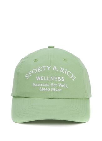 Sporty & Rich Kadın Yeşil Logo Nakışlı Şapka EU