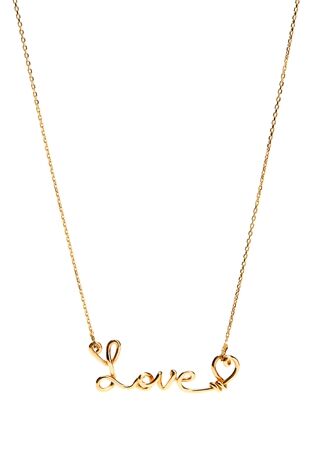 Collection-Alper Tunçoku Kadın Love Altın Rengi Kolye EU Collection-Alper Tunçoku Kadın Love Altın Rengi Kolye EU