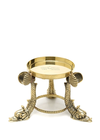 TrudonXSerdar Gülgün Gold Yunus Balığı Ayaklı Şamdan Gri TrudonXSerdar Gülgün Gold Yunus Balığı Ayaklı Şamdan Gri