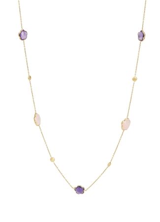 Collection Kadın Çiçek Formlu Altın Rengi Kolye EU