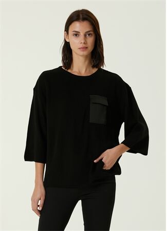 Network Kadın Basic Fit Siyah Kazak S EU Network Kadın Basic Fit Siyah Kazak S EU