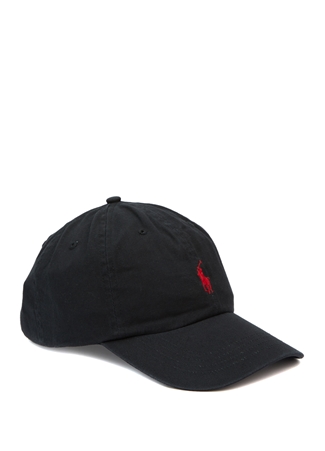 Polo Ralph Lauren Erkek Siyah Logo Nakışlı Şapka EU