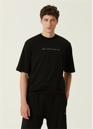 Off-White Erkek Siyah Logo Detaylı T-shirt Mavi S EU Off-White Erkek Siyah Logo Detaylı T-shirt Mavi S EU