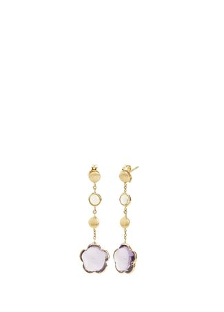 Collection Kadın Çiçek Formlu Altın Rengi Küpe EU