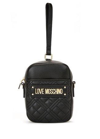 Love Moschino Kadın Siyah Logolu Omuz Çantası Eu Love Moschino Kadın Siyah Logolu Omuz Çantası Eu