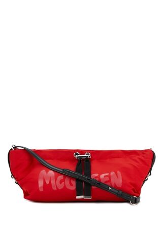 Alexander McQueen Kadın Kırmızı Büzgü Detaylı Çanta EU