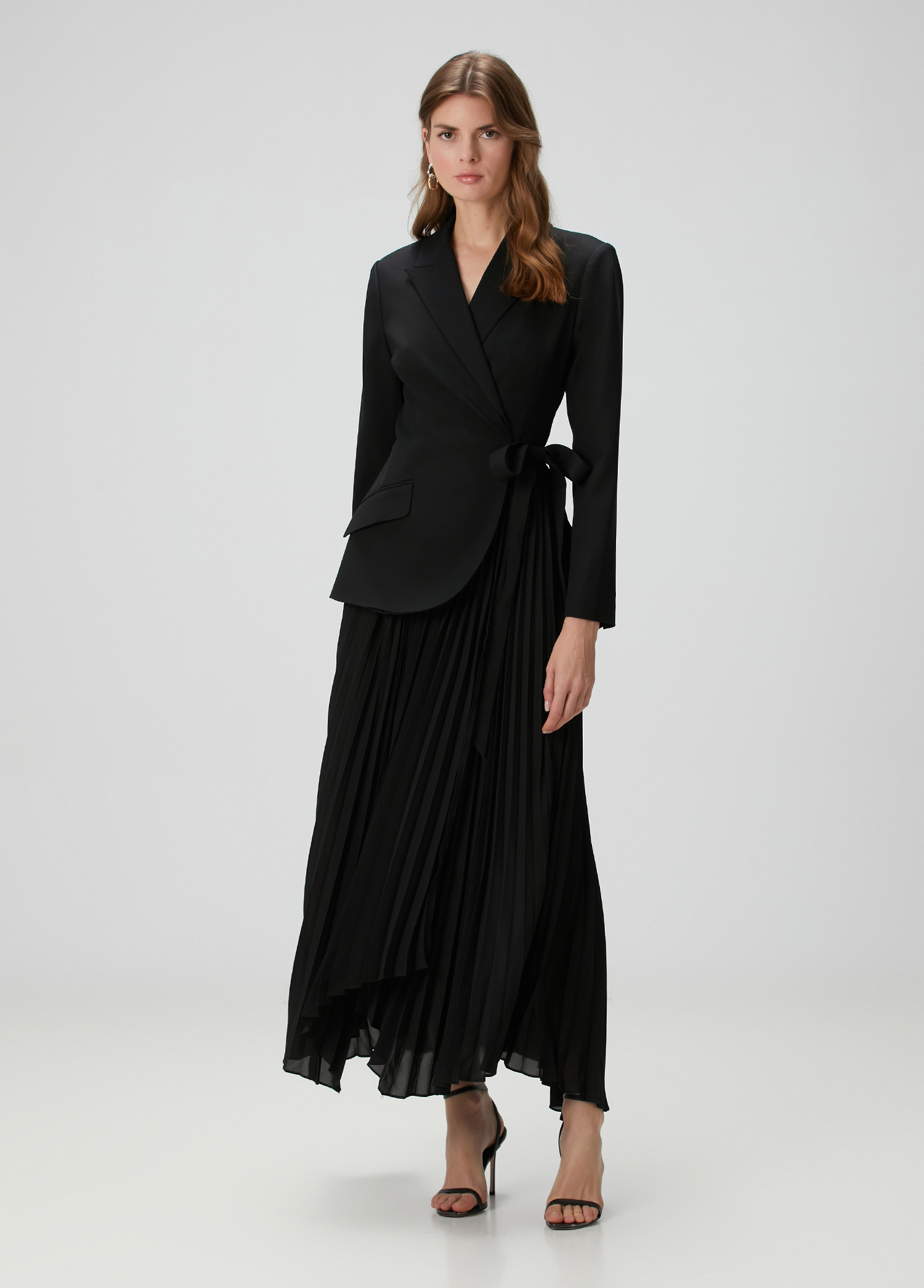 Jonathan Simkhai - Siyah Maksi Abiye Ceket Elbise