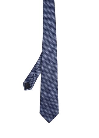 Beymen Collection Erkek Lacivert Desenli İpek Kravat EU IT